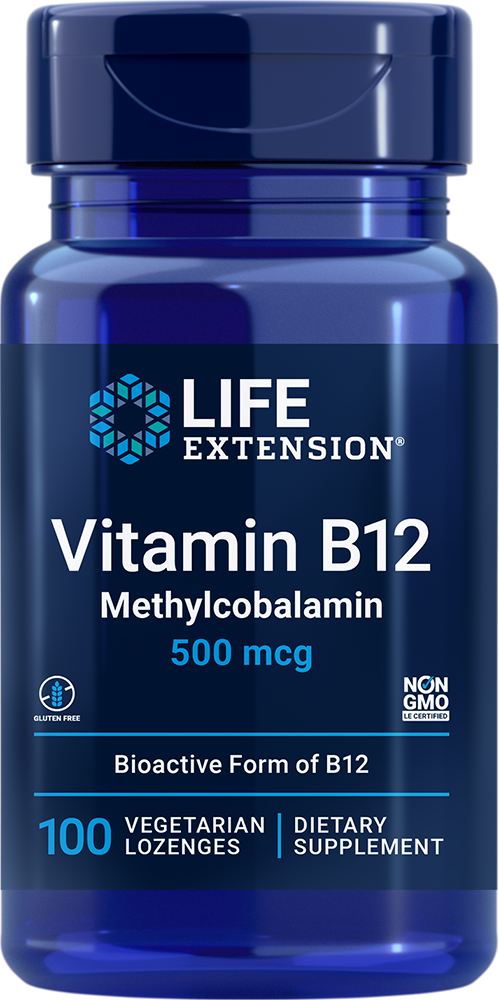 Vitamin B12, 500 mcg 100 lozenges | Life Extension