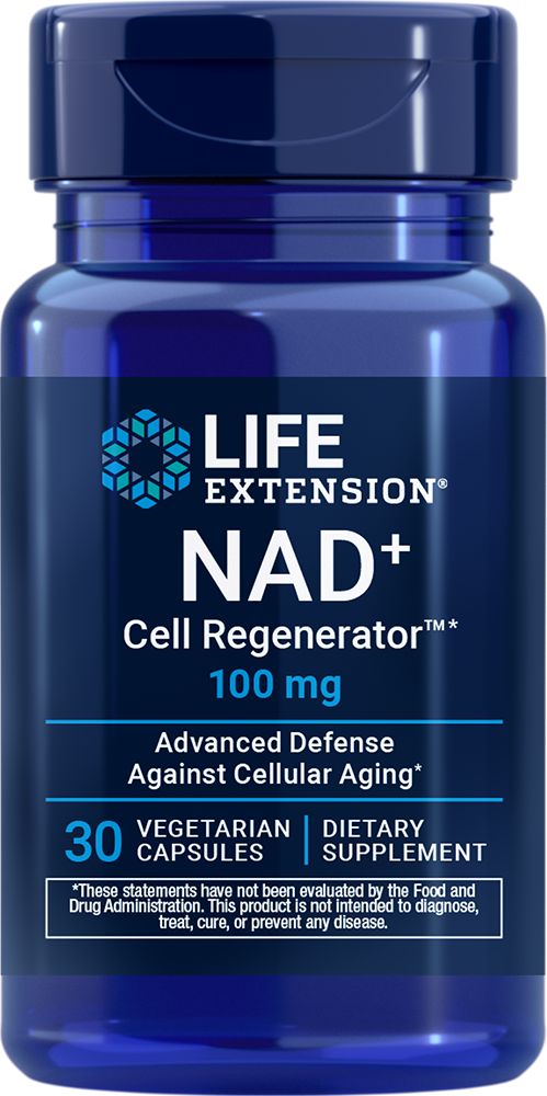 NAD+ Cell Regenerator, 100 mg 30 capsules | Life Extension