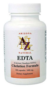 EDTA, 600 mg, 100 capsules