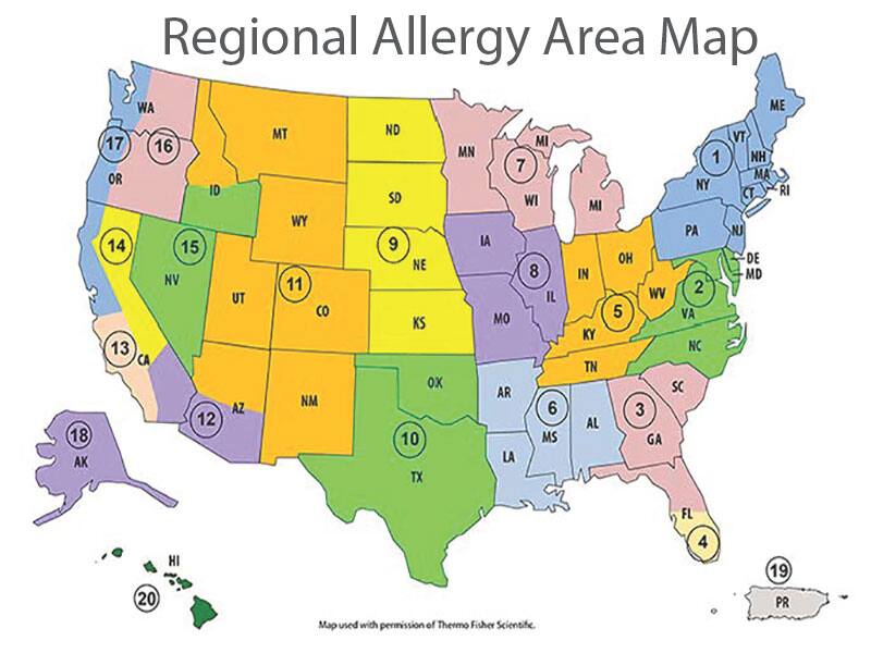 Allergen Profile with total IgE, Respiratory Area 17 Blood Test - Life ...