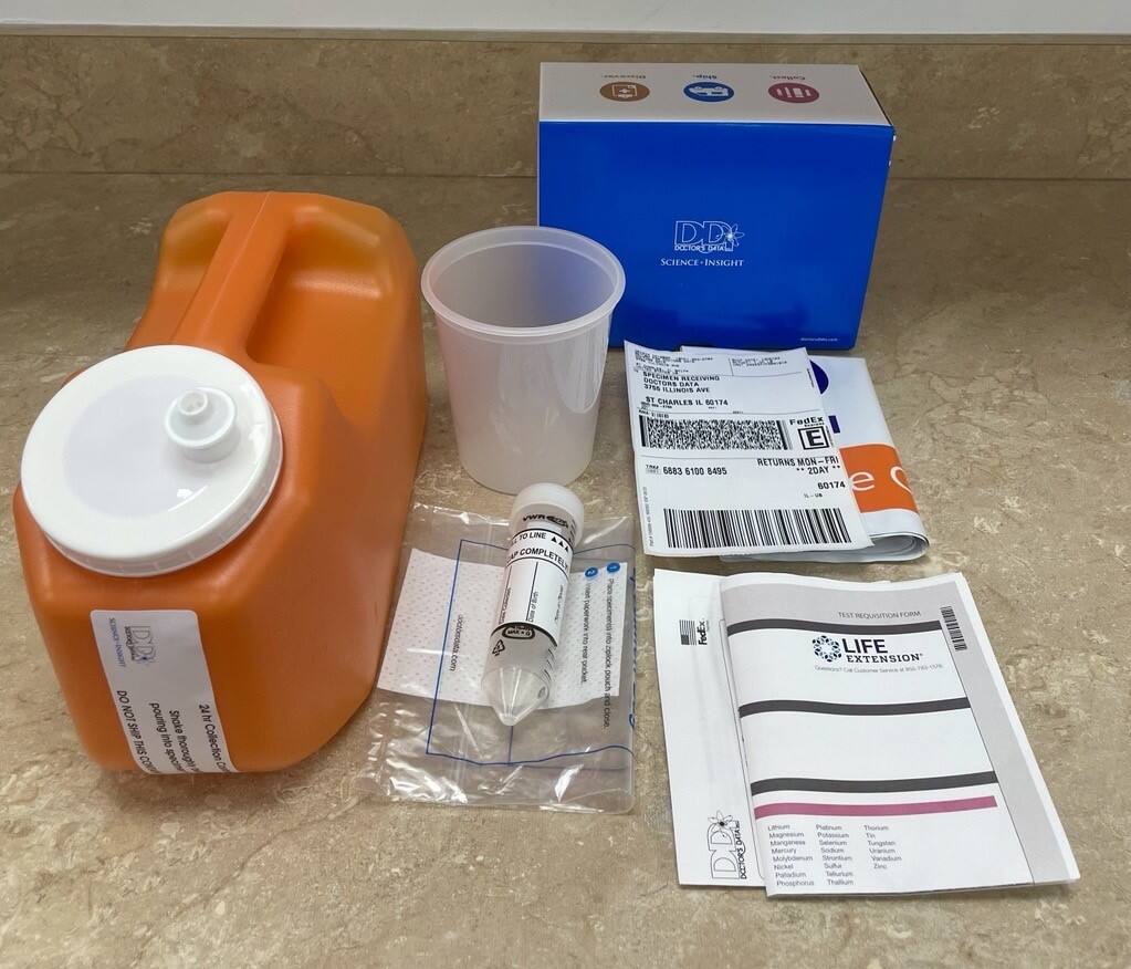 Toxic and Essential Metals Profile 24-Hour Urine Test - Life Extension
