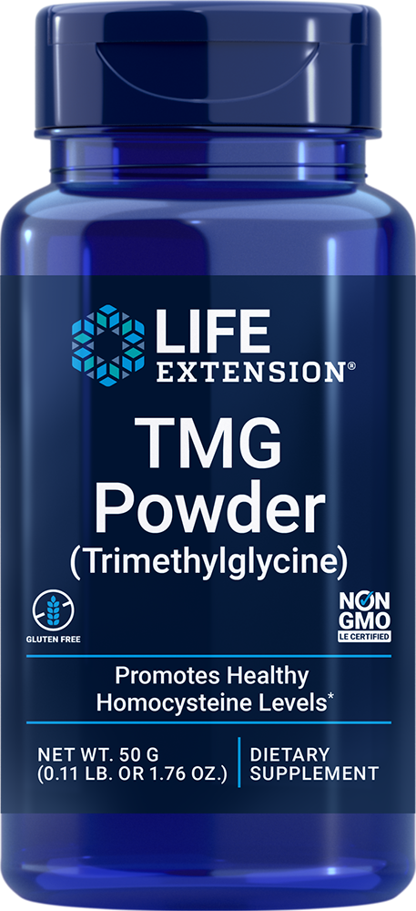 TMG Powder. Trimethylglycine, 50 grams - Life Extension