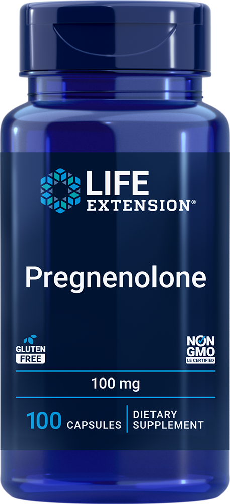 Pregnenolone, 100 mg, 100 capsules - Life Extension