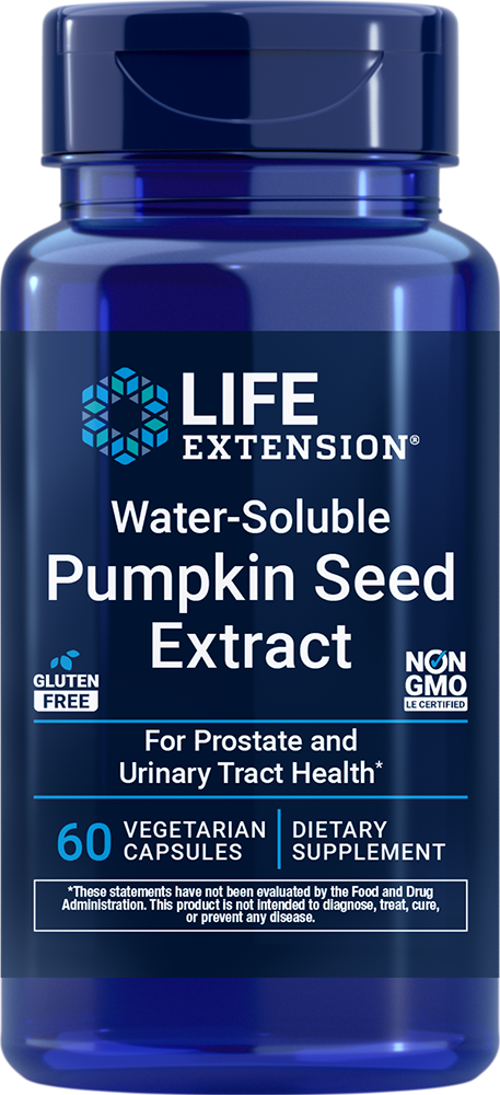 Water-Soluble Pumpkin Seed Extract, 60 vegetarian capsules - Life Extension