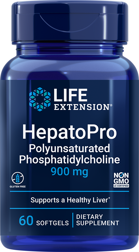 HepatoPro with Phosphatidylcholine, 900 mg, 60 softgels - Life Extension
