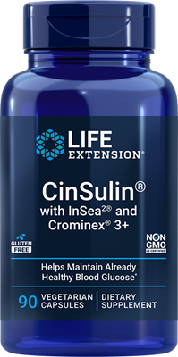 CinSulin with InSea2 and Crominex 3+, 90 capsules - Life Extension