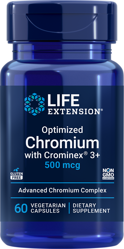 Optimized Chromium with Crominex® 3, 500 mcg, 60 vegetarian capsules ...