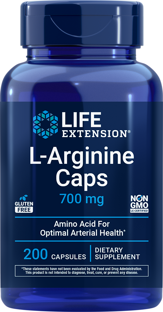 L-Arginine Caps, 700 mg, 200 vegetarian capsules - Life Extension
