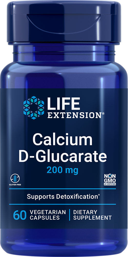 Calcium D-Glucarate, 60 vegetarian capsules - Life Extension