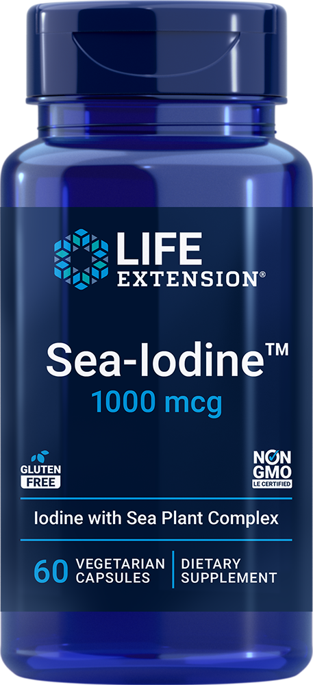 Sea Iodine, 1000 mcg, 60 vegetarian capsules - Life Extension