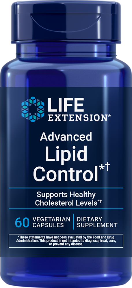 Advanced Lipid Control, 60 vegetarian capsules - Life Extension