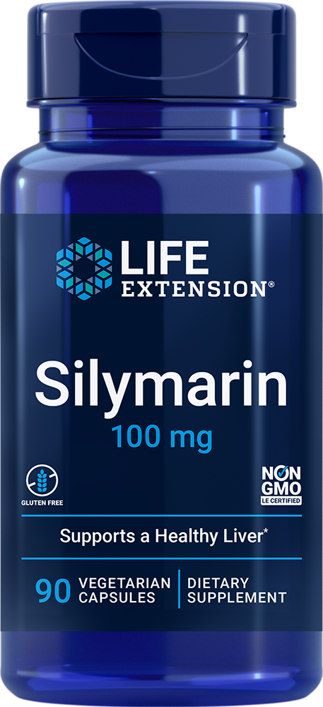 Silymarin, 100 mg, 90 vegetarian capsules - Life Extension