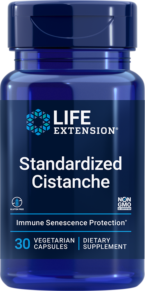 Standardized Cistanche, 30 vegetarian capsules - Life Extension