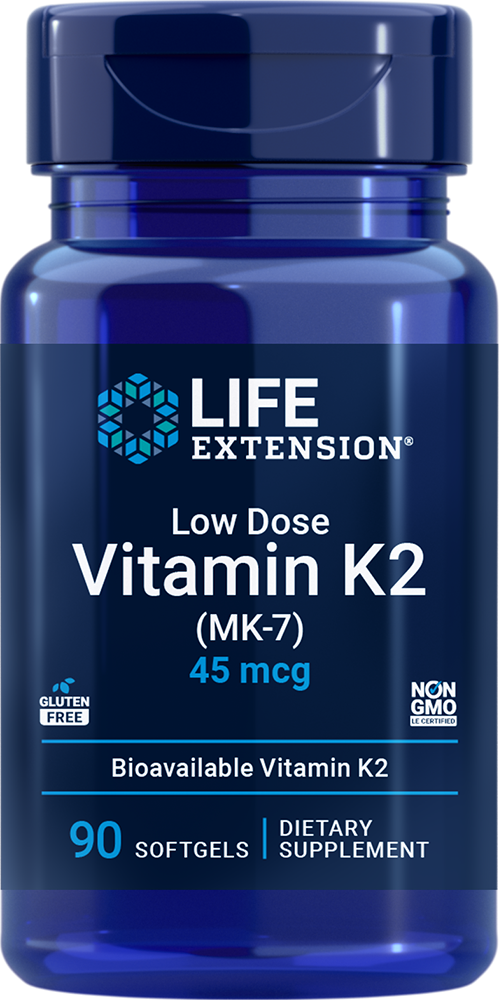Low Dose Vitamin K2, 90 softgels - Life Extension