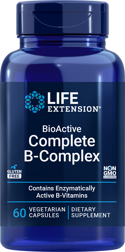 BioActive Complete B-Complex, 60 capsules - Life Extension
