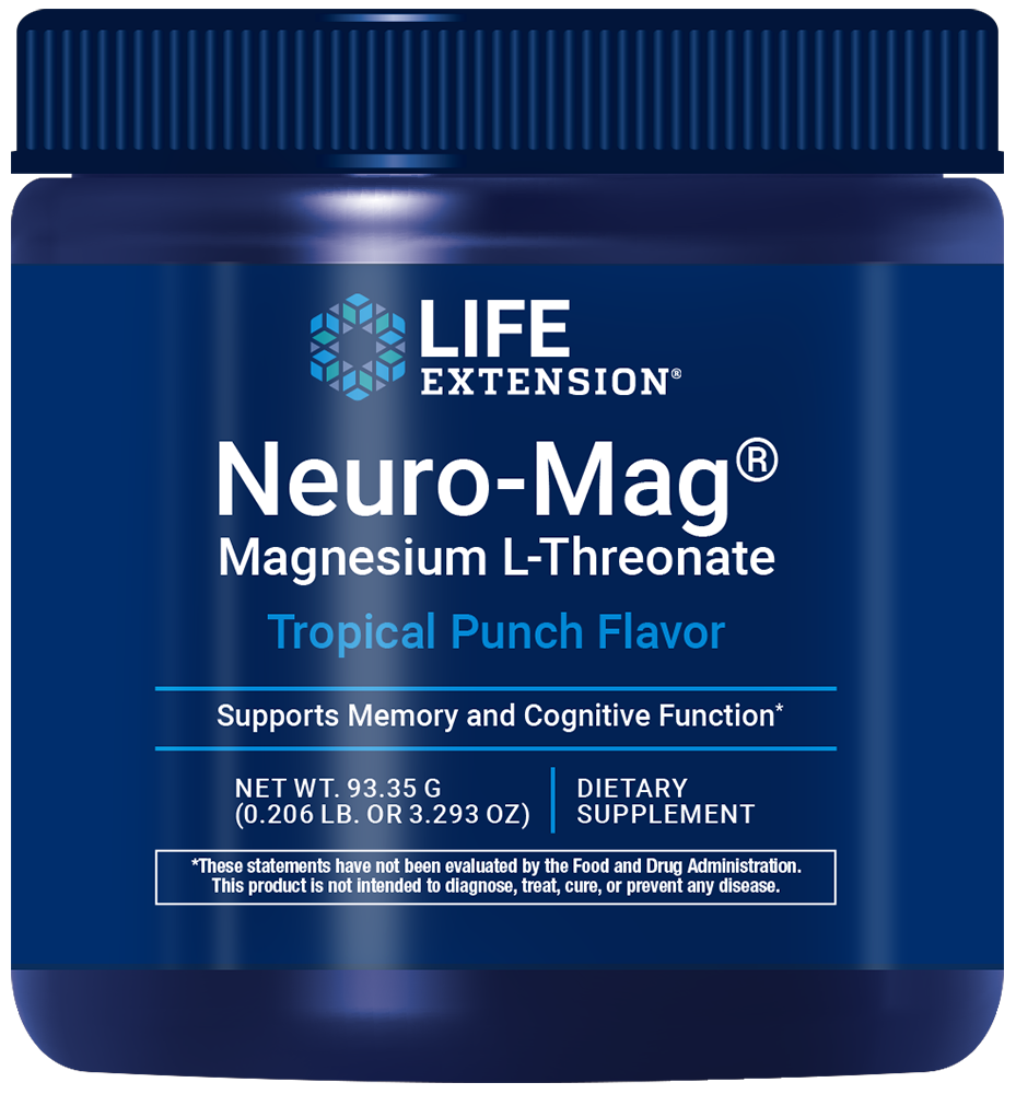 Neuro Mag. Magnesium L-Threonate Powder, 93.35 grams - Life Extension