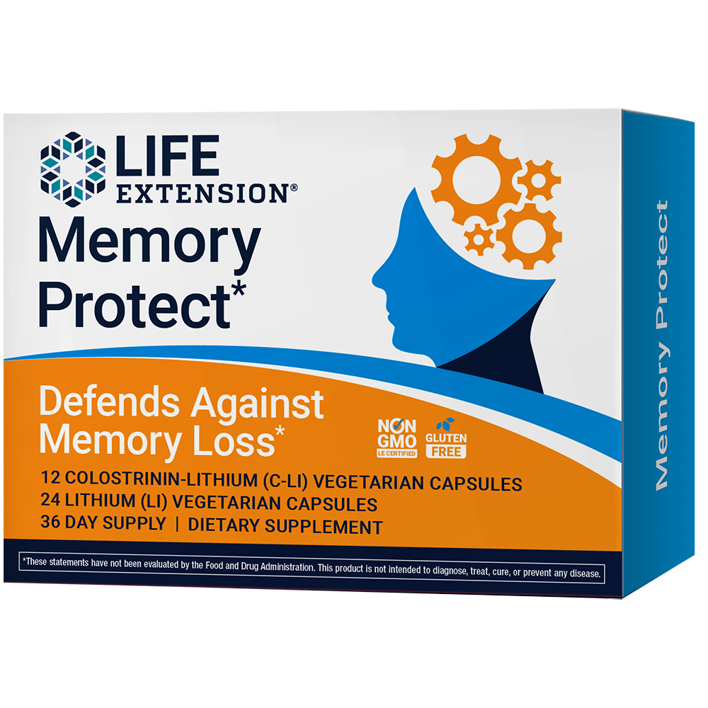 Memory Protect, 12 Colostrinin-Lithium (C-Li) Capsules, 24 Lithium (Li ...