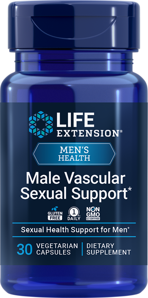 Male Vascular Sexual Support, 30 vegetarian capsules - Life Extension