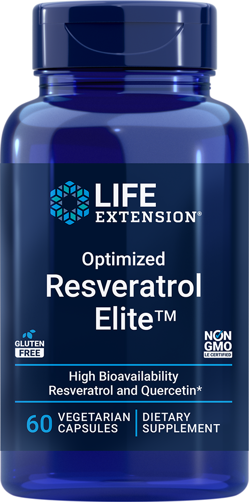 Optimized Resveratrol Elite™, 60 vegetarian capsules - Life Extension