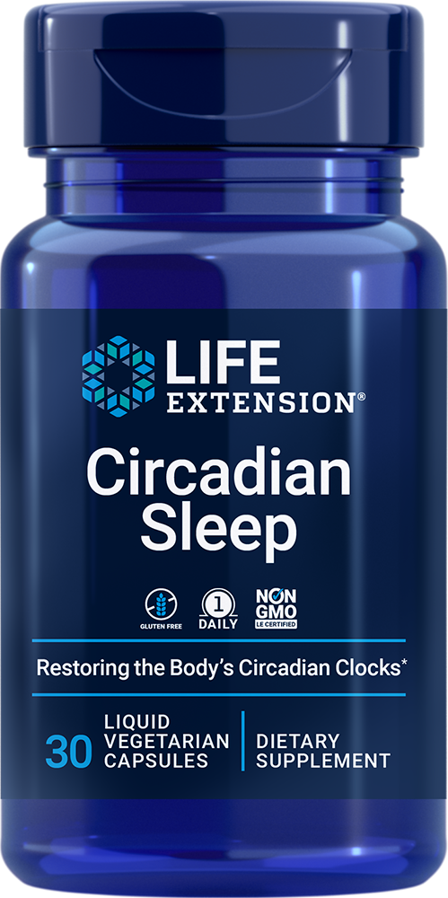 Circadian Sleep, 30 liquid vegetarian capsules - Life Extension