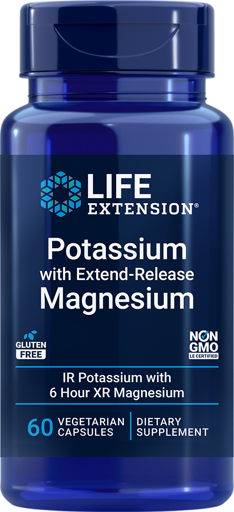 Potassium with Extend-Release Magnesium, 60 vegetarian capsules - Life ...