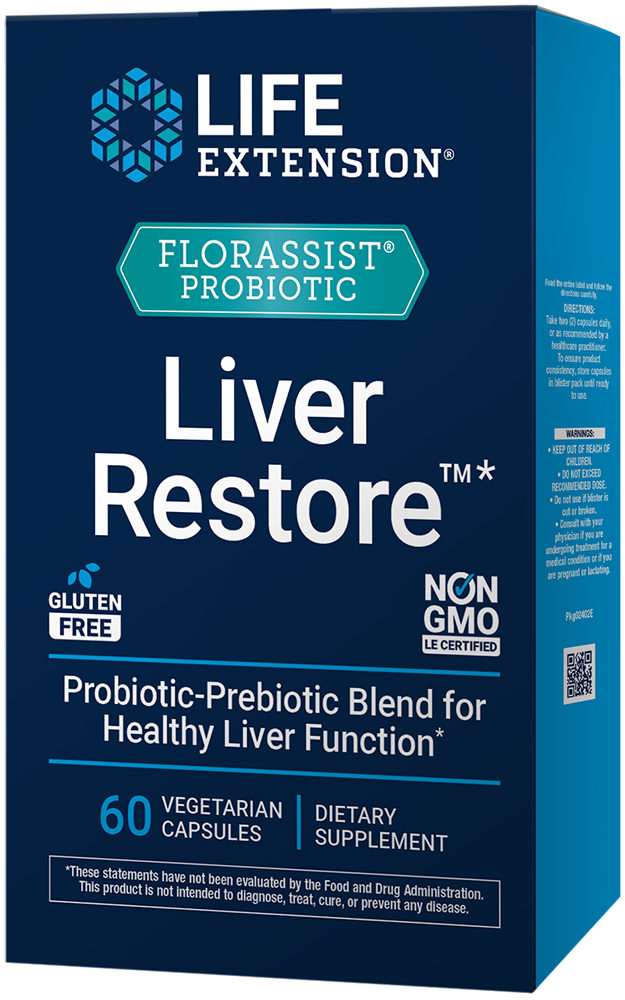 Prebiotic and Probiotic Liver Restore, 60 caps - Life Extension