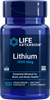 Lithium, 1000 mcg, 100 capsules - - Life Extension