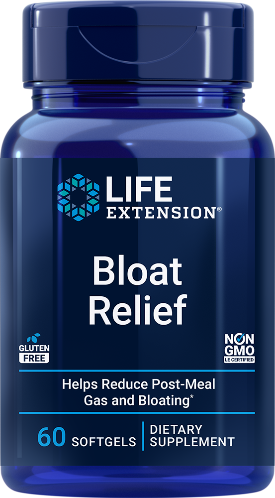 Bloat Relief, 60 Softgel Supplements - Life Extension