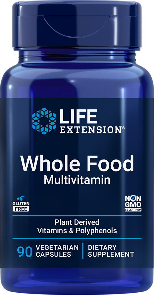 Whole Food Multivitamin, 90 vegetarian capsules - Life Extension