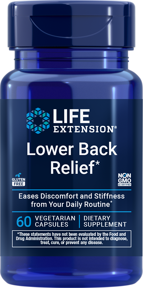 Lower Back Relief*, 60 vegetarian capsules - Life Extension
