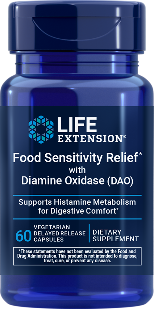 Food Sensitivity Relief. Diamine Oxidase (DAO), 60 vegetarian capsules ...