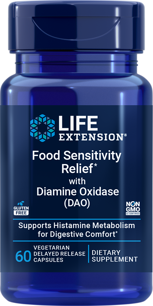 Food Sensitivity Relief. Diamine Oxidase (DAO), 60 vegetarian capsules ...