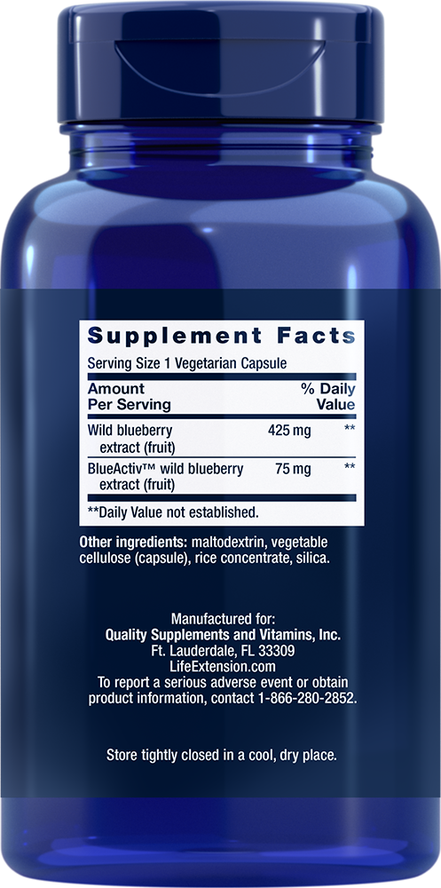 Blueberry Extract - 60 Vegetarian Capsules