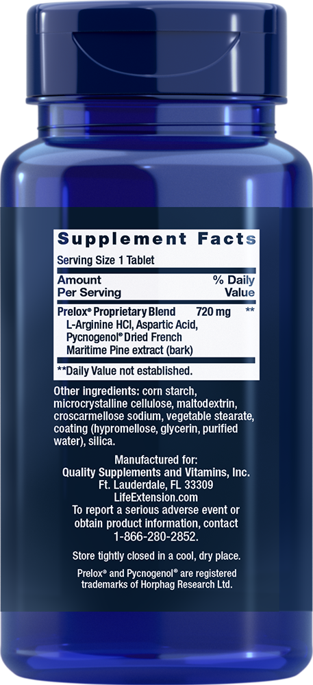 Prelox, 60 tablets- Supplement For Enhanced Sex - Life Extension