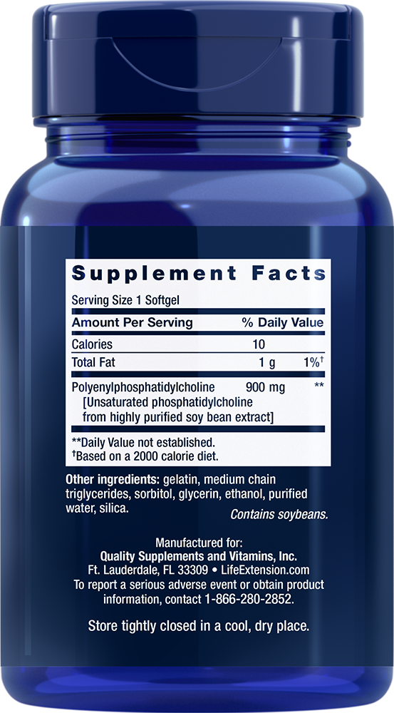 HepatoPro with Phosphatidylcholine, 900 mg, 60 softgels - Life Extension