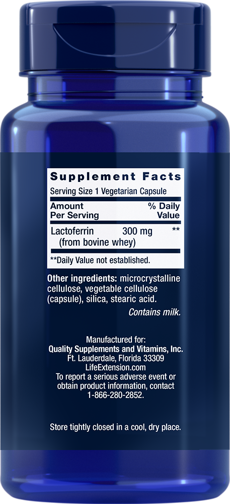 Lactoferrin Caps, 60 capsules - Life Extension