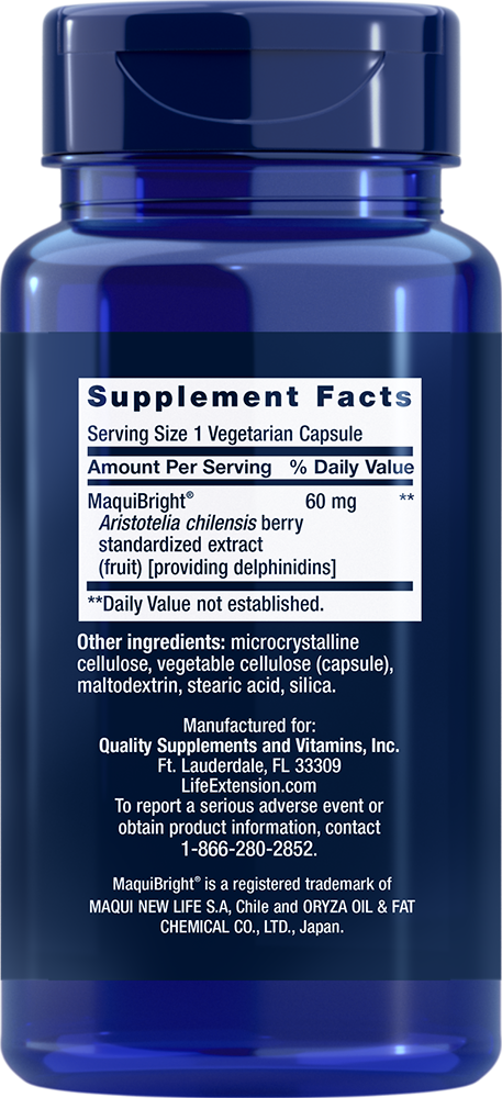 Tear Support with MaquiBright, 60 mg, 30 caps. . Maqui Berry Extract ...