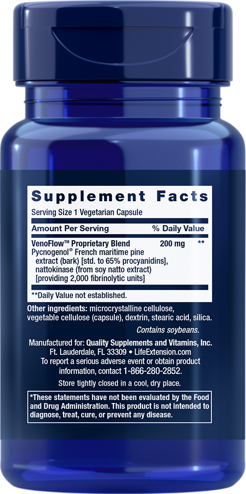 VenoFlow™, 30 vegetarian capsules - Life Extension