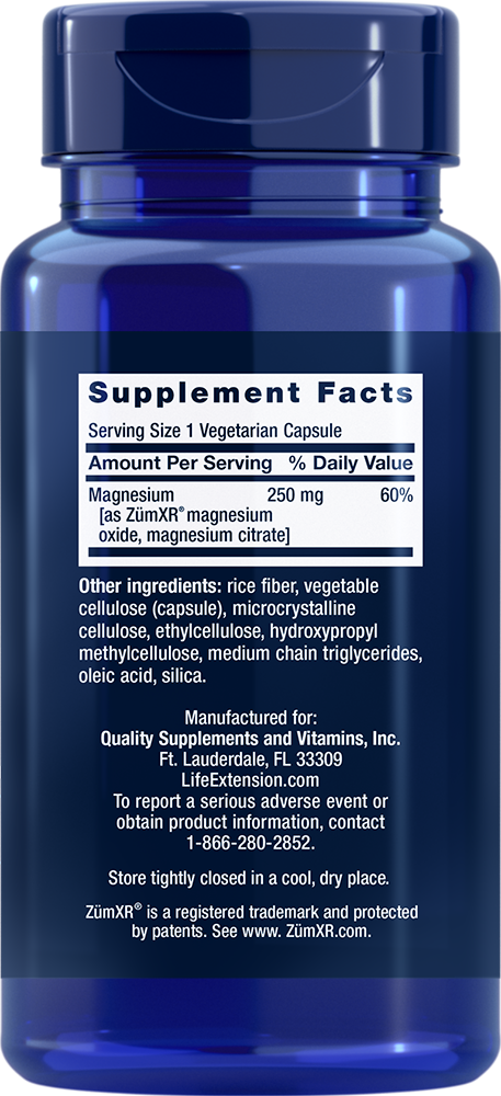 Extend-Release Magnesium, 60 vegetarian capsules - Life Extension