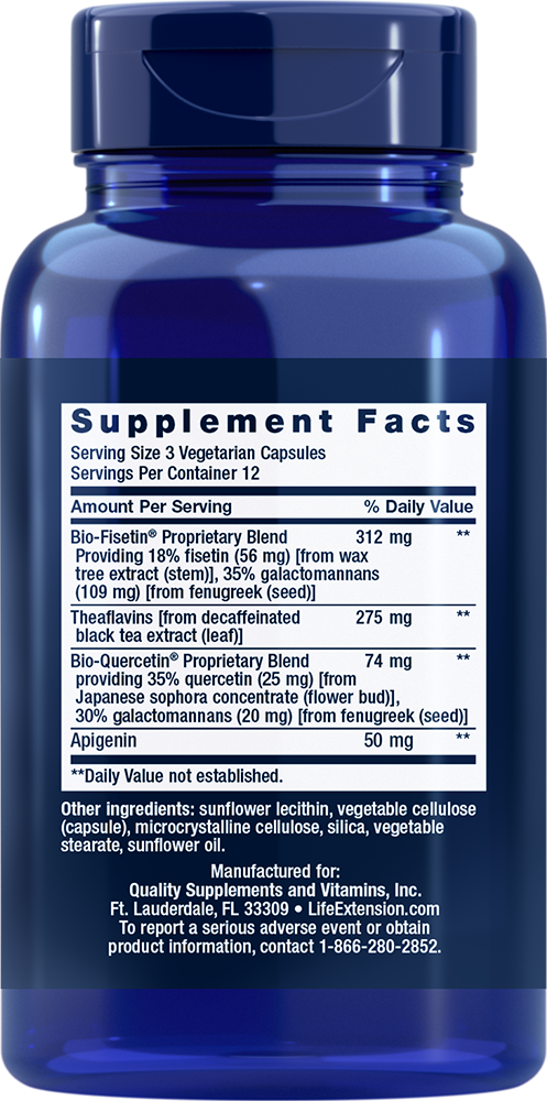 Senolytic Activator Supplement, 36 vegetarian capsules - Life Extension