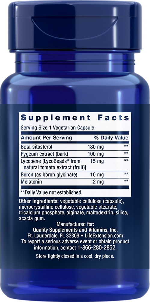 Men's Bladder Control, 30 vegetarian capsules - Life Extension