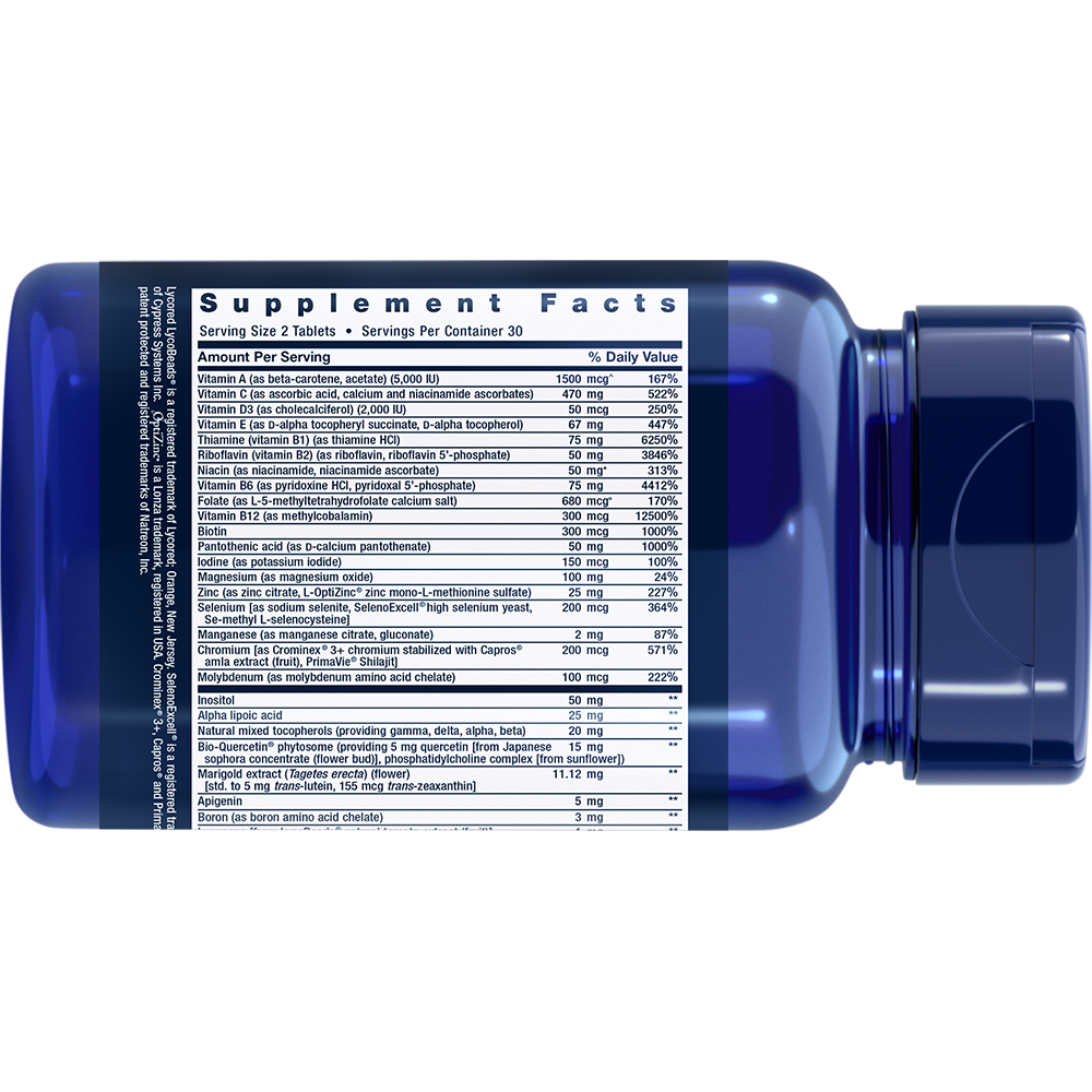 Two-Per-Day Multivitamins, 60 tablets - Life Extension