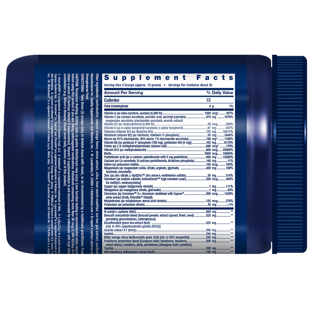 Life Extension Mix™ Powder, Net Wt. 360 g (0.79 lb or 12.70 oz) - Life ...