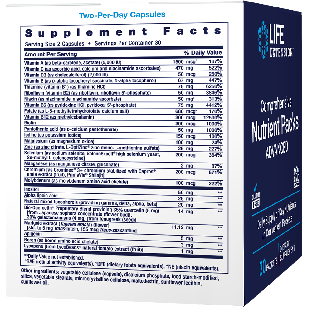 Nutrient Packs, 30 packets - Life Extension