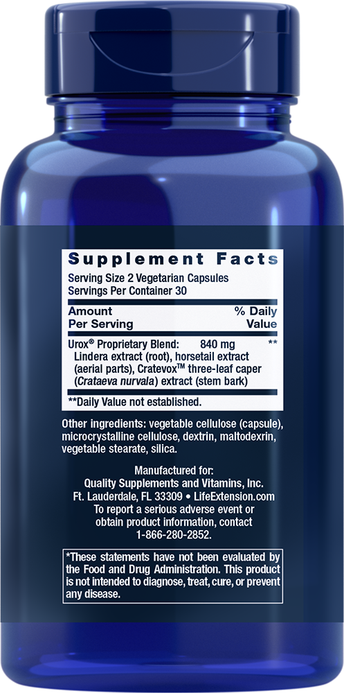 Women's Bladder Support, 60 vegetarian capsules - Life Extension