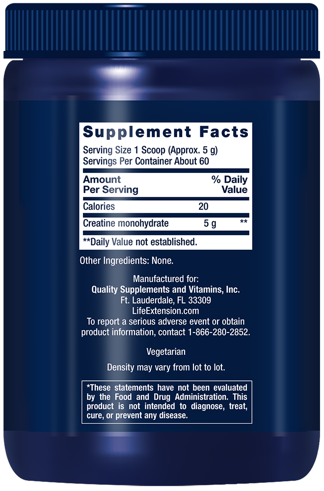 Creatine Powder, 300 grams - Life Extension