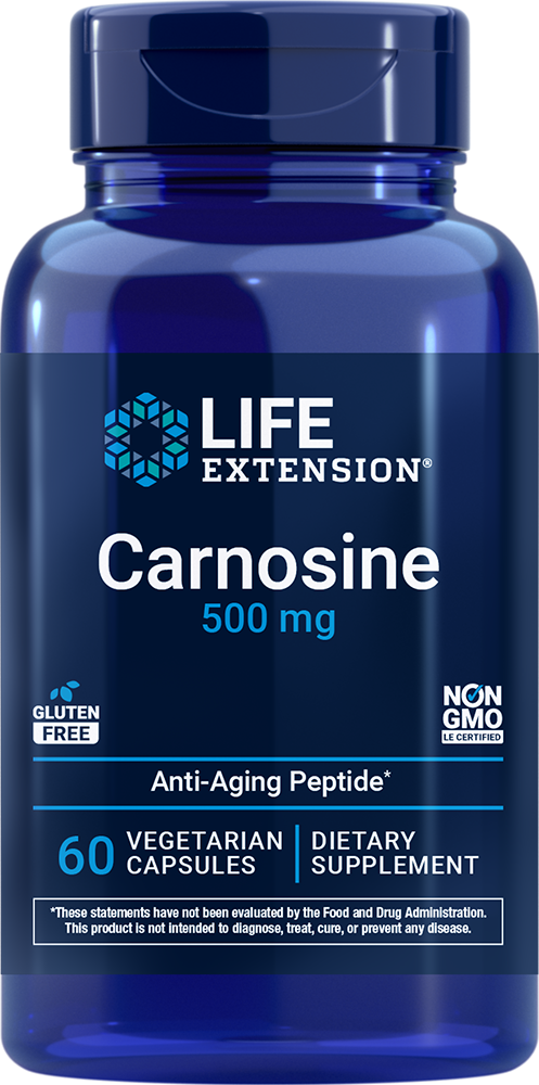 Carnosine, 500 mg 60 capsules | Life Extension